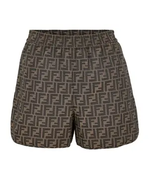Fendi Ff Monogram Canvas Shorts