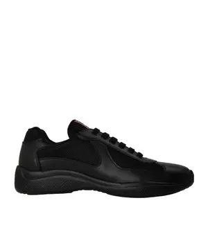 Prada Prada America's Cup Lace-Up Sneakers Nero