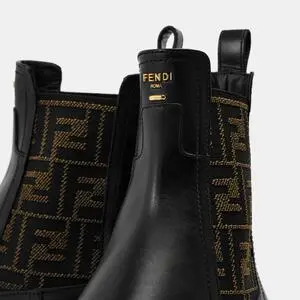 Fendi Leather Ankle Boots