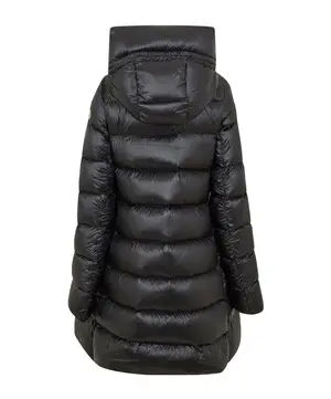 Moncler Medium To Long Hooded Down Jacket