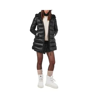 Moncler Medium To Long Hooded Down Jacket