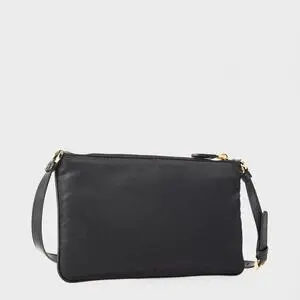 Prada Nylon Pouch With Triangular Logo Plaque