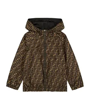 Fendi All-over Print Coat - Black