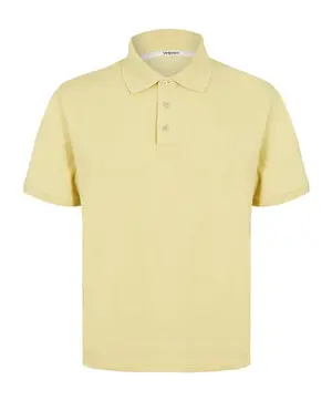 Saint Laurent Cass Short Sleeve Polo Shirt - Yellow