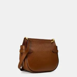 Mulberry Leather Shoulder Crossbody Bag With Lock Buckle