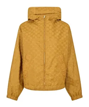 Gucci Cropped Windbreaker - Brown