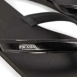 Prada Lightweight Flip Flops - Black