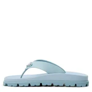 Prada Soft Cage Vinyl Thong Sandals - Blue