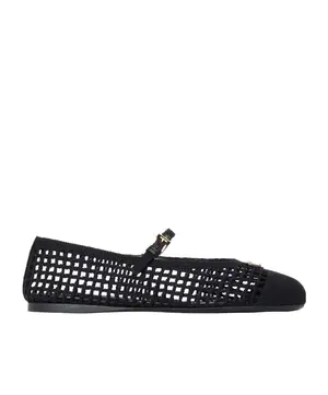 Prada Crochet Ballet Flats