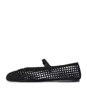 Prada Crochet Ballet Flats
