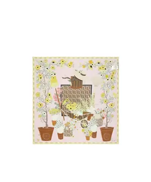 Fendi Printed Square Scarf - Multicolor