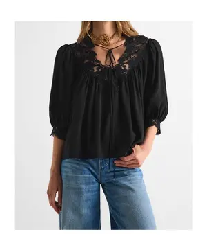 Chloé Lace Blouse - Black