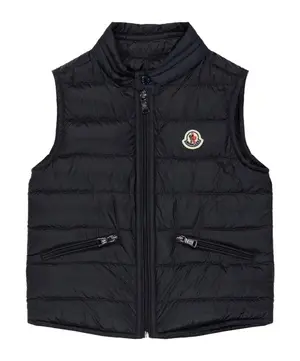 Moncler Logo Patch Vest - Black