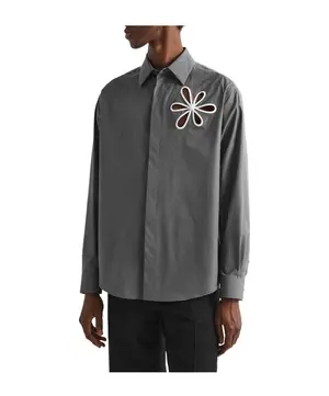 Fendi Long Sleeve Patterned Shirt