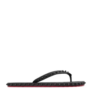 CHRISTIAN LOUBOUTIN Super Loubi Flip Flops - Black