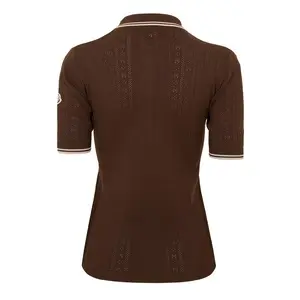 Moncler Knit Polo Shirt With Short Sleeves