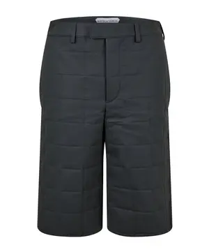 Bottega Veneta Quilted Check Knee-length Shorts - Black