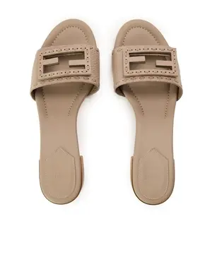 Fendi Baguette-shaped Mid-heel Slippers