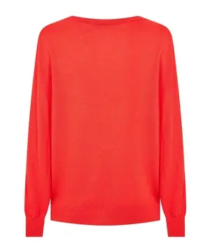 Prada V-neck Jumper - Red