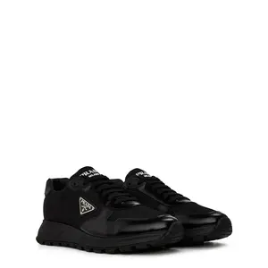 Prada Re-nylon Triangle Logo Lace-up Sneakers