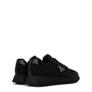 Prada Re-nylon Triangle Logo Lace-up Sneakers
