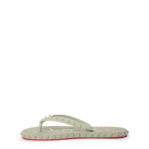 CHRISTIAN LOUBOUTIN Red-soled Rivet Slippers