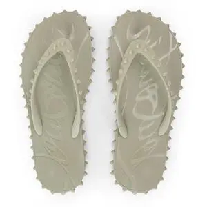CHRISTIAN LOUBOUTIN Red-soled Rivet Slippers