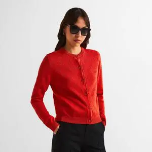 Gucci Knitted Cardigan With Gg Pattern