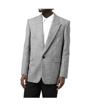 Saint Laurent Single-breasted Checked Blazer