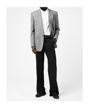 Saint Laurent Single-breasted Checked Blazer