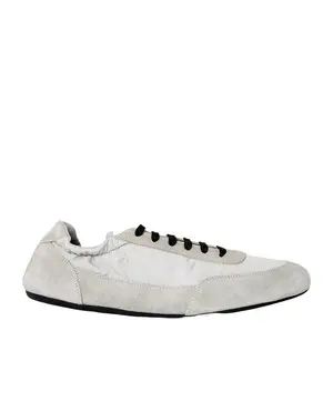 Prada Collapse Re-nylon And Suede Trainers - White