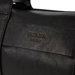 Prada Leather Top Handle Crossbody Bag