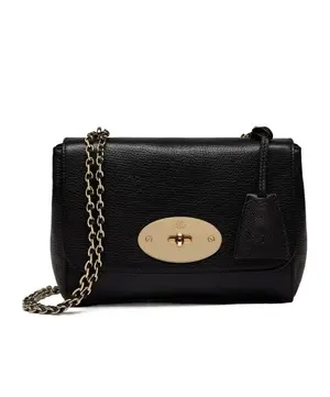 Mulberry Lily Chain Crossbody Bag - Black
