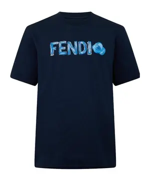 Fendi Crew-neck Short-sleeve T-shirt - Black