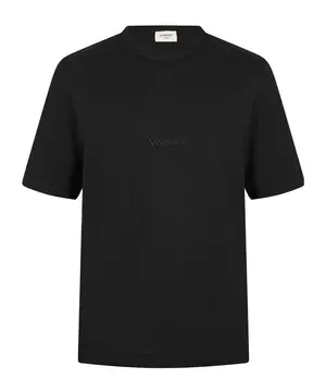 Saint Laurent Logo Crew Neck T-shirt