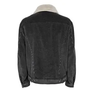 Fendi Corduroy Sherpa Jacket - Black