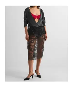 Prada Minimalist Midi Skirt