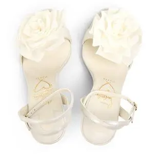CHRISTIAN LOUBOUTIN Strappy Heeled Sandals With Floral Embellishment