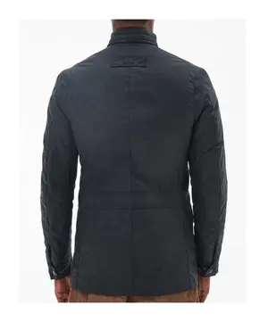 Barbour Long-sleeved Jacket With Stand-up Collar And Four-pocket Design