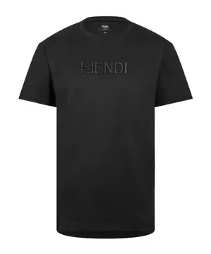 Fendi Logo Short-sleeved T-shirt - Black