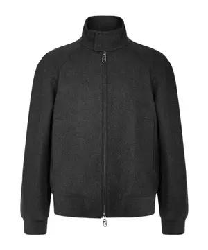 Fendi Zip-up Jacket With Snap Collar