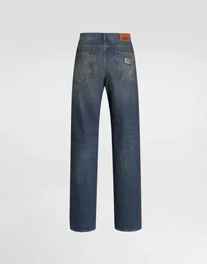 Dolce & Gabbana Denim Trousers With Button Fastening
