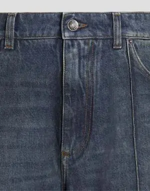 Dolce & Gabbana Denim Trousers With Button Fastening