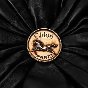 Chloé Pleated Leather Single-shoulder Bag - Black