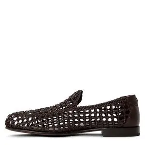 Fendi Woven Leather Loafers