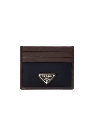 Prada Leather Card Holder - Black