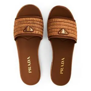 Prada Straw Sandals