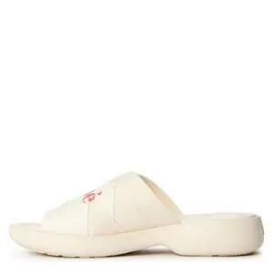 Chloé Flat Logo Sandals - White