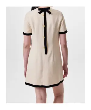 Prada Sablè Short-sleeved Mini Dress
