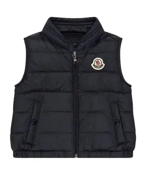 Moncler Logo Patch Vest - Black